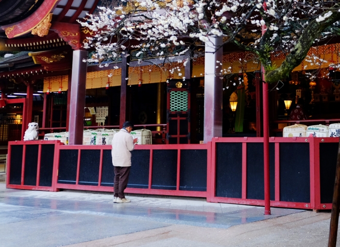 The head shrine of Tenjin, which enshrine Sugawarano Michizane, with ...